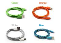 China Cotton Braided USB Cable Sleeving 2mm-100mm Size Range for Wiring Harness Protection and Custom Patterns for sale