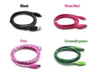 China Cotton Braided USB Cable Sleeving 2mm-100mm Size Range for Wiring Harness Protection and Custom Patterns for sale
