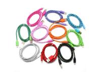 China Cotton Braided USB Cable Sleeving 2mm-100mm Size Range for Wiring Harness Protection and Custom Patterns for sale