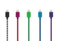 China Soft Colorful Cotton Braided Wire Sleeve 1/8