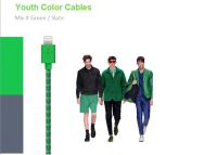 China Soft Colorful Cotton Braided Wire Sleeve 1/8