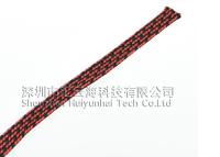 China Blue Cotton Braided Expandable Cable Sleeving - 120°C Heat Resistant, Custom Sizes 1/8