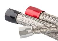 China High Strength Flat Stainless Steel Braided Sleeving 1-100mm Size Silver Cable Protection S304/S316 for sale