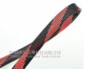 China Flexible PET Braided Fire Resistant Cable Sleeve -70°C to +155°C Temperature Range UL VW-1 Certified for sale