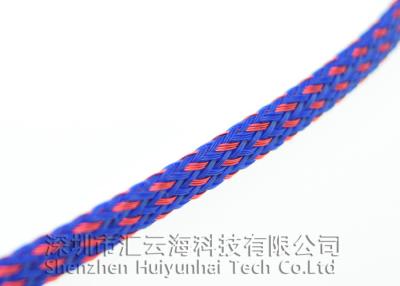 China Expandable High Temperature Wire Sleeve 155°C Max Temp, 100,000psi Tensile Strength, UV Resistant PET Braided Sleeving for sale