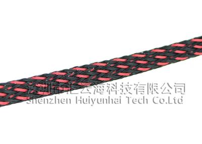 China Colorful PET Braided Wire Covers - 0.25mm Thickness, 155°C Temperature Range, High Abrasion Resistance Sleeving for sale