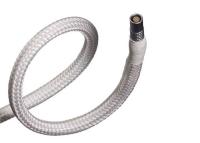 China Flame Retardant Automotive Braided Sleeving - UL VW-1 Certified, -50℃ to +150℃ Temperature Range, White Color for HDMI Cables for sale