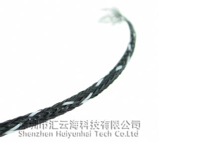 China PET Expandable Braided Cable Sleeving 3mm-148mm Size Range with -50℃ to +150℃ Temperature Rating and UL VW-1 Certification for sale