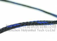 China PET Expandable Braided Sleeving 3-148mm for Automotive Cable Harness Protection -70°C to +155°C for sale