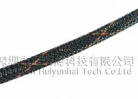 China PET Expandable Braided Sleeving 3-148mm for Automotive Cable Harness Protection -70°C to +155°C for sale