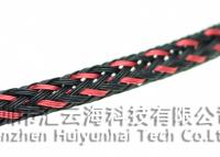 China Heavy Duty Polyester Automotive Braided Sleeving 3mm-148mm Size Range with -70°C to +155°C Temperature Resistance for sale