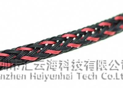 China Heavy Duty Polyester Automotive Braided Sleeving 3mm-148mm Size Range with -70°C to +155°C Temperature Resistance for sale