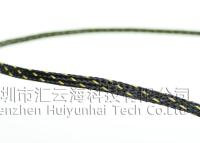 China Heavy Duty Polyester Automotive Braided Sleeving 3mm-148mm Size Range with -70°C to +155°C Temperature Resistance for sale