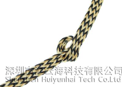 China Flame Resistant PET Braided Sleeving 0.20mm for Wire Harness Cable Management 125°C for sale