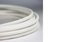 China White Expandable Braided Nylon Sleeve 32mm Width with 150% Expansion for Cable Protection -60°C to 160°C Range for sale