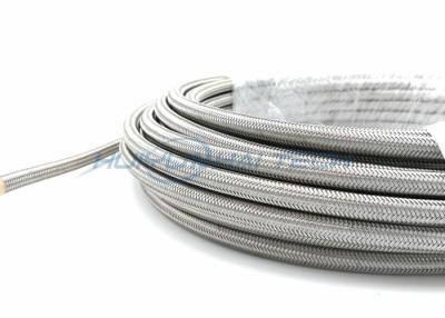 China Stainless Steel 304 Braided Sleeving 1mm-100mm High Temperature Cable Protection for sale