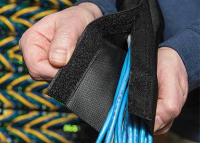 China UL VW-1 Velcro Braided Cable Sleeve with Self-Adhesive Tape - Custom Length, 10mm+ Diameter, -50°C to 150°C Temperature Range for sale