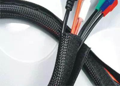 China Lightweight PET Velcro Cable Sleeve for Wire Harness Protection - 10mm Diameter, -50°C to 150°C Temperature Range for sale