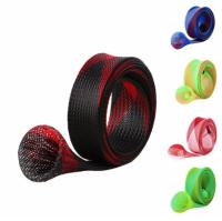 China PET Braided Fishing Rod Sleeves 20mm Width with 150% Expandability, -40°C to 125°C Temperature Range for sale
