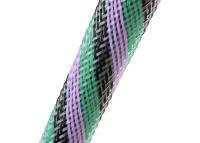 China Polyester Zipper Cable Sleeve 25mm x 3m - Flame Retardant VW-1 Braided Wrap for Industrial Machinery for sale