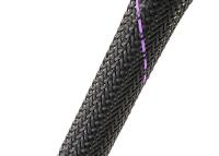 China Flame Proof PET Braided Sleeving 20mm Width, UL VW-1 Certified Cable Management Sleeve -50°C to 150°C for sale