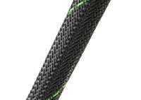 China Flame Proof PET Braided Sleeving 20mm Width, UL VW-1 Certified Cable Management Sleeve -50°C to 150°C for sale