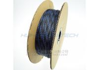 China Multi-Color PET Abrasion Resistant Sleeving 20mm Width with 150% Expandability for Cable Management for sale
