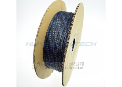 China Multi-Color PET Abrasion Resistant Sleeving 20mm Width with 150% Expandability for Cable Management for sale
