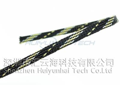 China PET Expandable Braided Abrasion Resistant Sleeving 20mm Width 150% Expansion for Cable Protection for sale