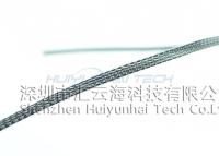China PET Expandable Braided Abrasion Resistant Sleeving 20mm Width 150% Expansion for Cable Protection for sale