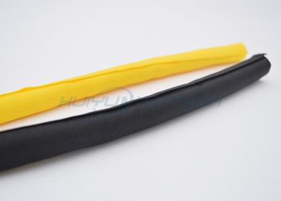 China PET Self Closing Split Braided Cable Wrap 6mm to 50mm Abrasion Resistant Wire Loom for sale