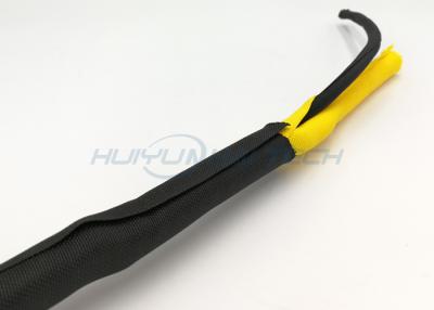 China Splice Free Flexible Braided Wire Covering - UV Resistant Split Loom Sleeving 6-50mm ID with 25% Overlap for sale