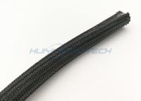 China PET Self-Wrapping Split Braided Cable Sleeving -55°C to 155°C Temperature Range with 25% Overlap Design for sale