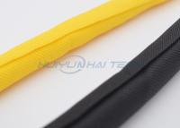 China Colorful Polyester Self Wrapping Split Braided Sleeving -55°C to +155°C Temperature Range UL94V-2 Certified for sale