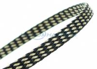 China PET Expandable Braided Sleeving for Fishing Rod Protection - 2-150mm Size Range, VW-1 Flame Retardant, -55°C to 155°C Temperature Rating for sale