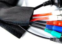 China Durable Flexible Self-Adhesive Velcro Cable Sleeve for Wire Management - 8mm to 15mm Diameter, -50°C to 150°C Temperature Range for sale