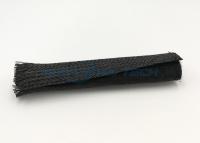 China Braided Velcro Self-Closing Cable Wrap Black 8mm Diameter -50°C to 150°C Temperature Range VW-1 Flame Resistant for sale
