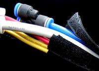 China Custom Size Self-Closing Braided Wire Wrap - PET Material, 8mm-15mm Diameter, -50°C to 150°C Temperature Range for sale