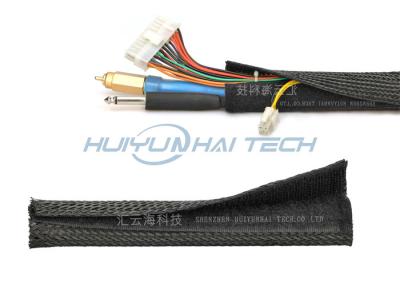 China Self-Closing PET Velcro Cable Sleeve 8-15mm Diameter for Electrical Insulation -50°C to 150°C Temperature Range for sale