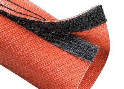China Colorful Automotive Wire Wrap Self-Closing Braided Velcro Sleeve - 8mm to 15mm Diameter, Halogen Free for sale