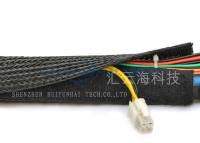 China Colorful Automotive Wire Wrap Self-Closing Braided Velcro Sleeve - 8mm to 15mm Diameter, Halogen Free for sale