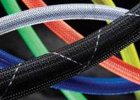 China PET Expandable Braided Cable Sleeving 4-25mm Diameter with 150% Expansion Ratio for Wire Protection for sale