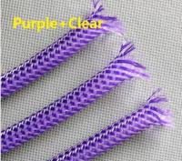 China PET Expandable Braided Sleeving 1.5x Expansion Corrosion Resistant Cable Wire Sheath for sale