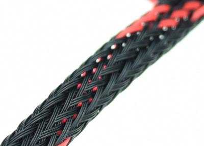 China 20mm Colorful Expandable PET Braided Wire Sleeving 150% Expansion UL VW-1 for sale