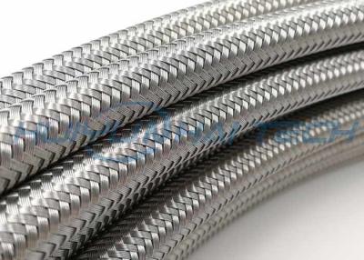 China Industrial Flat Stainless Steel Braided Sleeving 90MPA 600V 1mm-100mm Cable Protection for sale