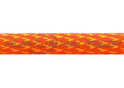 China High Temperature Resistant PET Expandable Braided Sleeving For Cable Insulation Protection for sale