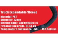 China Flame Retardant PET Expandable Braided Sleeving 3mm to 76mm for Wire Harness Protection for sale