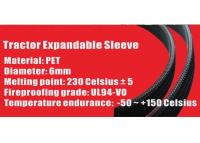 China PET Expandable Braided Sleeving 6mm-76mm for Wire Harness Protection Flame Retardant for sale