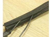 China PET Expandable Electrical Braided Sleeving 3-76mm Fire Resistant Cable Protection -50°C to 150°C for sale