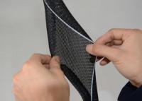 China PET Material Self Wrapping Split Braided Sleeving For Wire Harness Protection for sale
